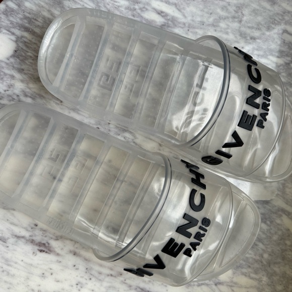givenchy clear sliders